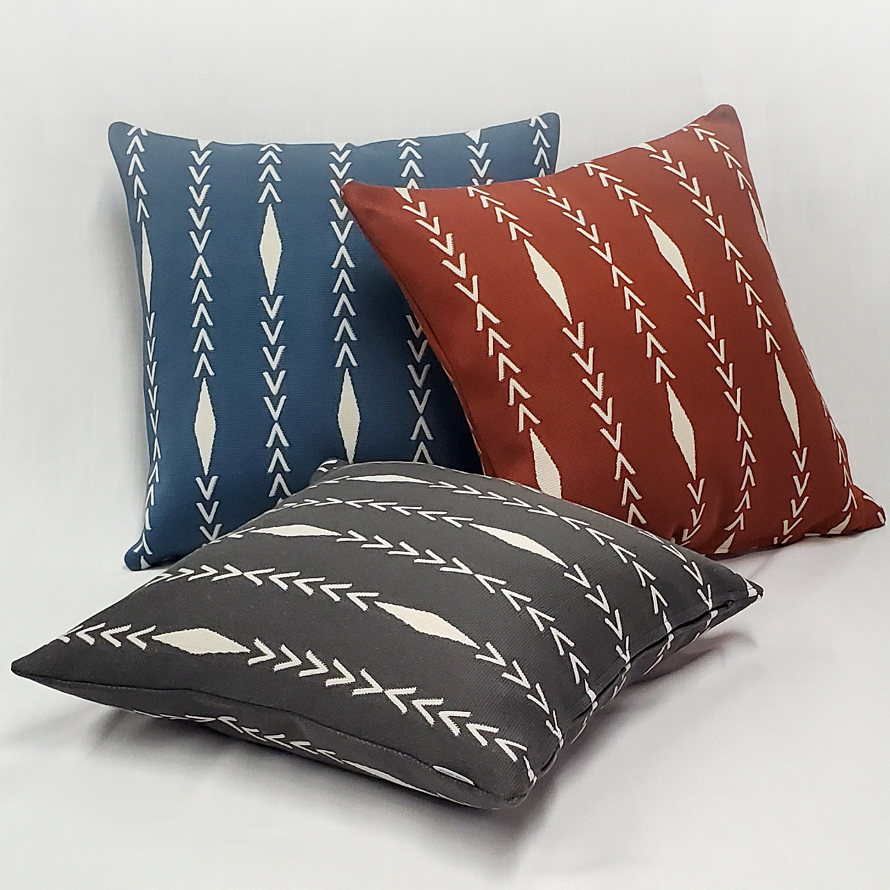 Diamond Ray Mineral Blue Throw Pillow 20x20 | Pillow Decor