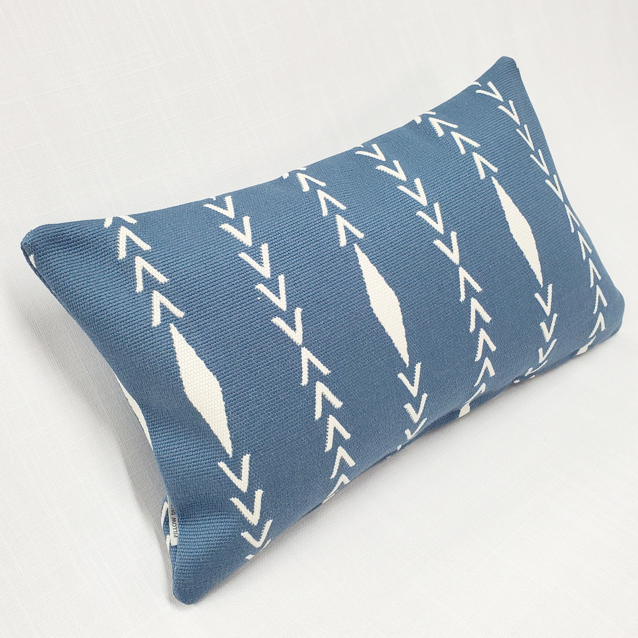Diamond Ray Mineral Blue Throw Pillow 12x20 | Pillow Decor