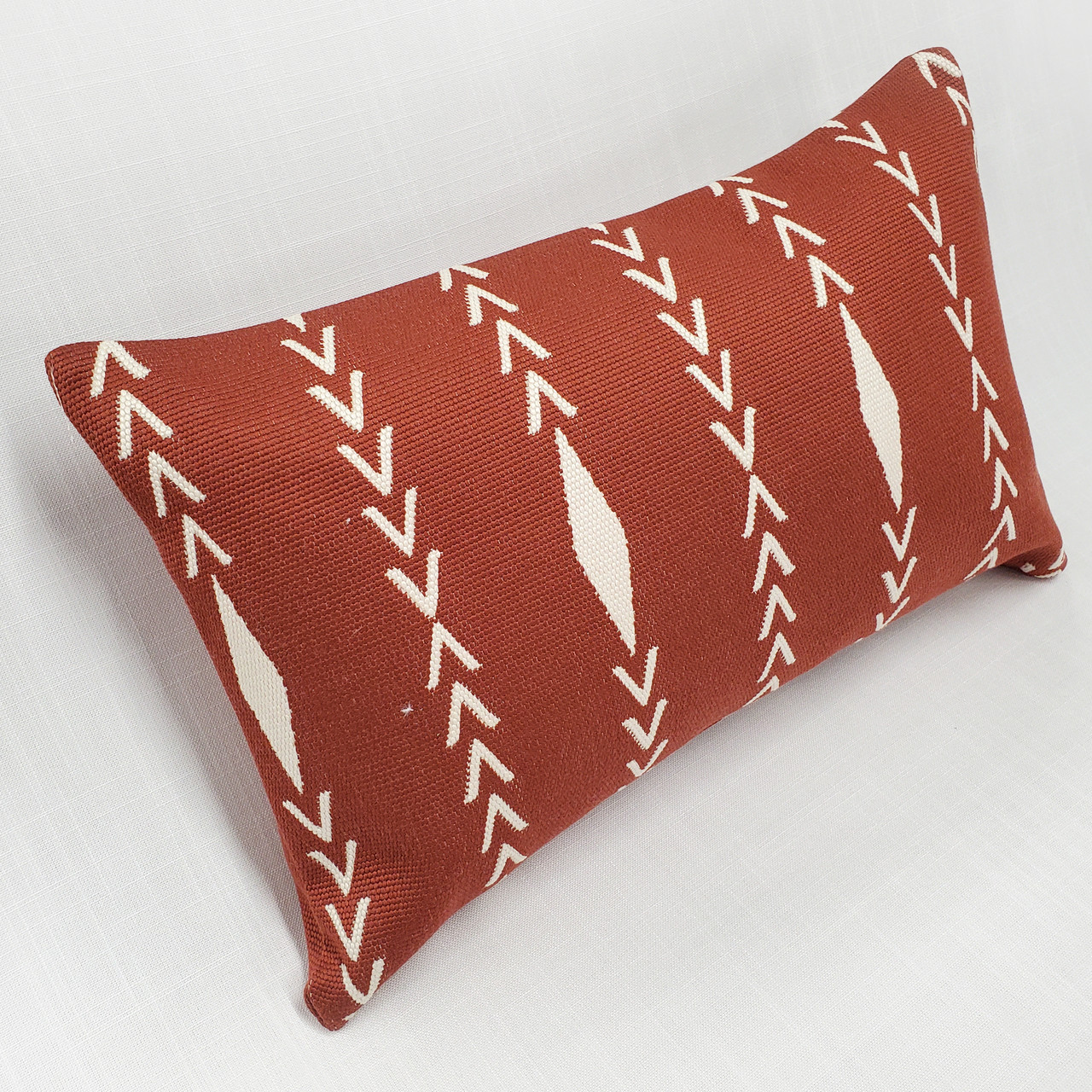 Diamond Ray Cinnamon Throw Pillow 12x20 | Pillow Decor