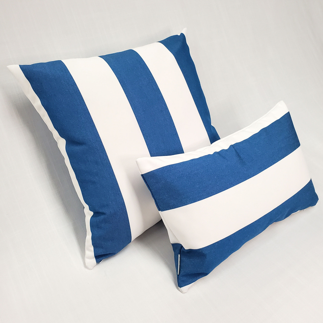 Sunbrella Cabana Regatta Stripes Outdoor Pillow 12x19 | Pillow Decor