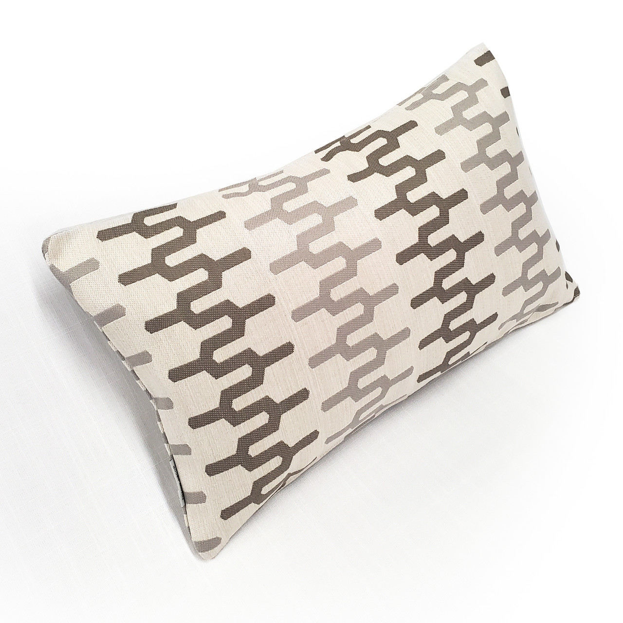Wake Stone Edge Geometric Outdoor Pillow 12x19 | Pillow Decor