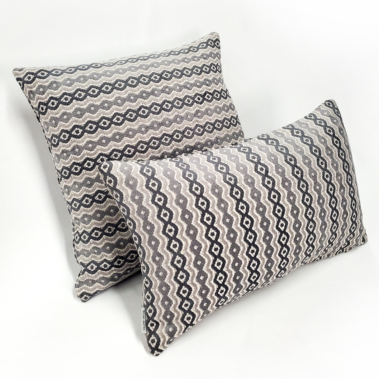 Gazing Foundry Gray Throw Pillow 12x20 | Pillow Decor