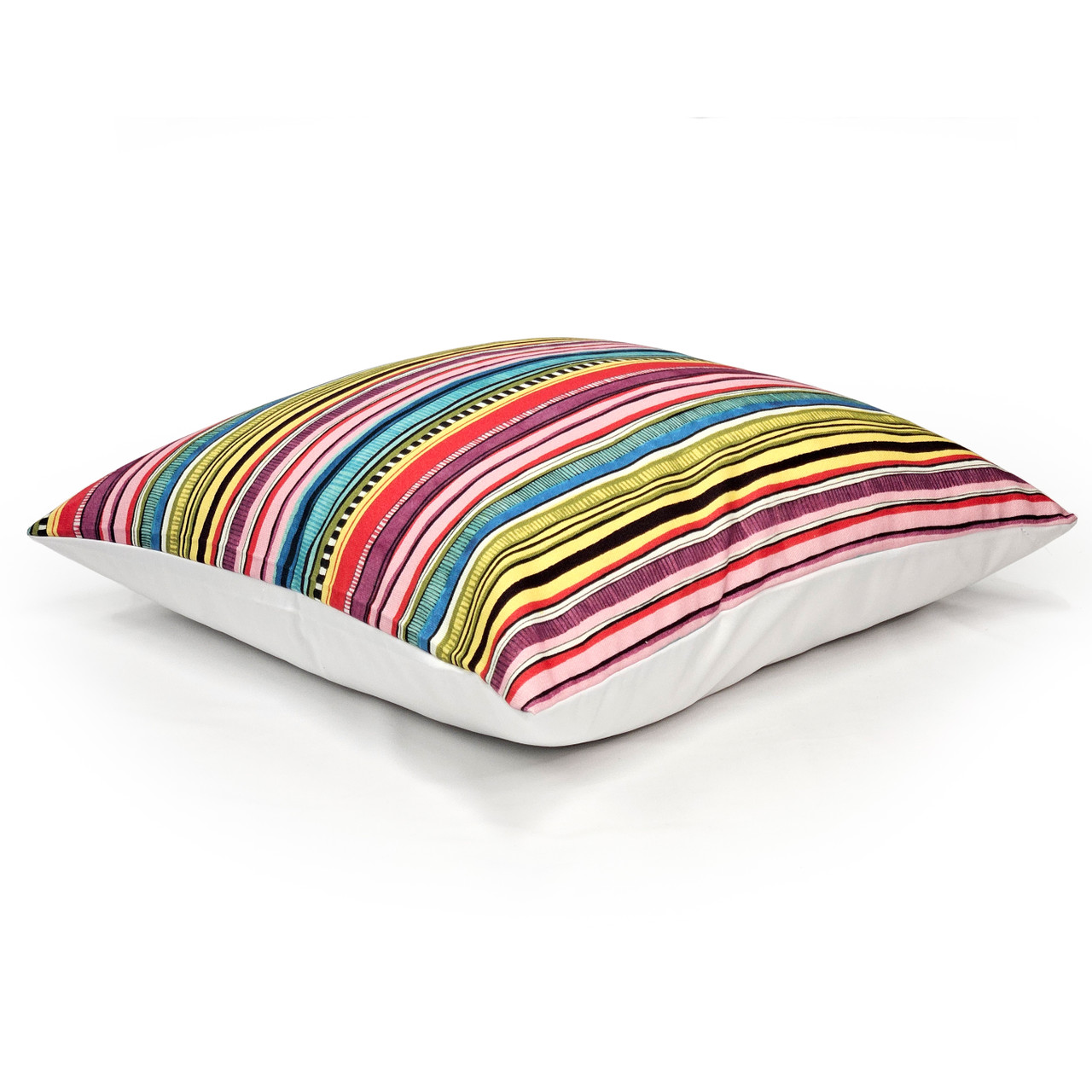 Power Stripe Confetti Throw Pillow 25x25 | Pillow Decor