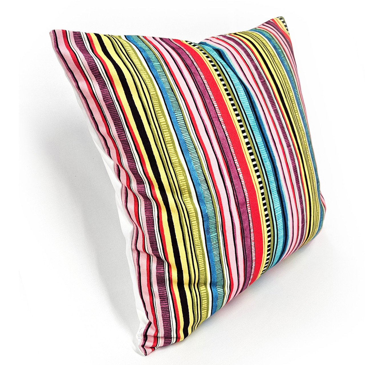 Power Stripe Confetti Throw Pillow 25x25 | Pillow Decor