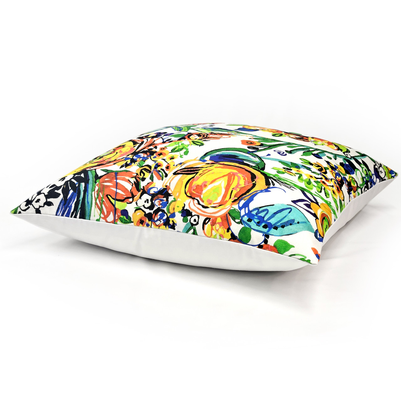 Summer Bloom Floral Throw Pillow 25x25 | Pillow Decor