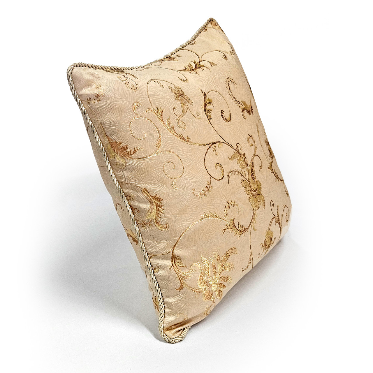 Garden of Eden Luxury Brocade Throw Pillow 17x17 | Pillow Decor