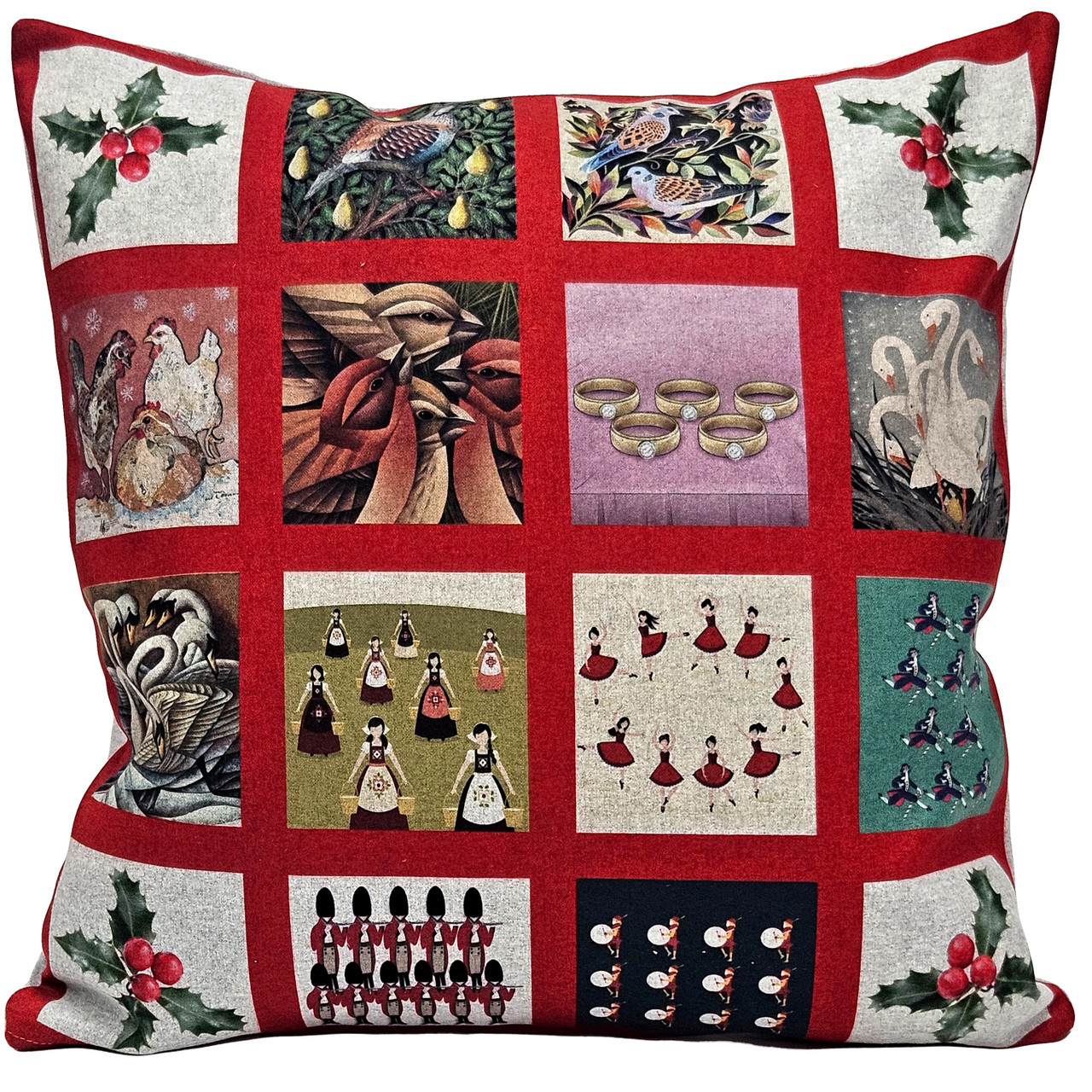 Twelve Days of Christmas Throw Pillow | Pillow Decor