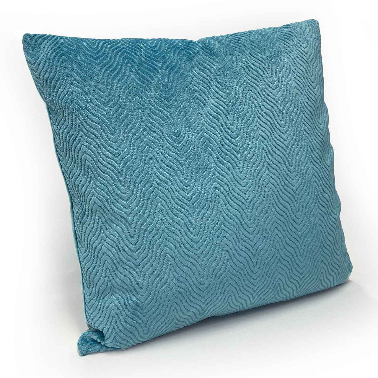 Blue Wave Velvet Throw Pillow 18x18 | Pillow Decor