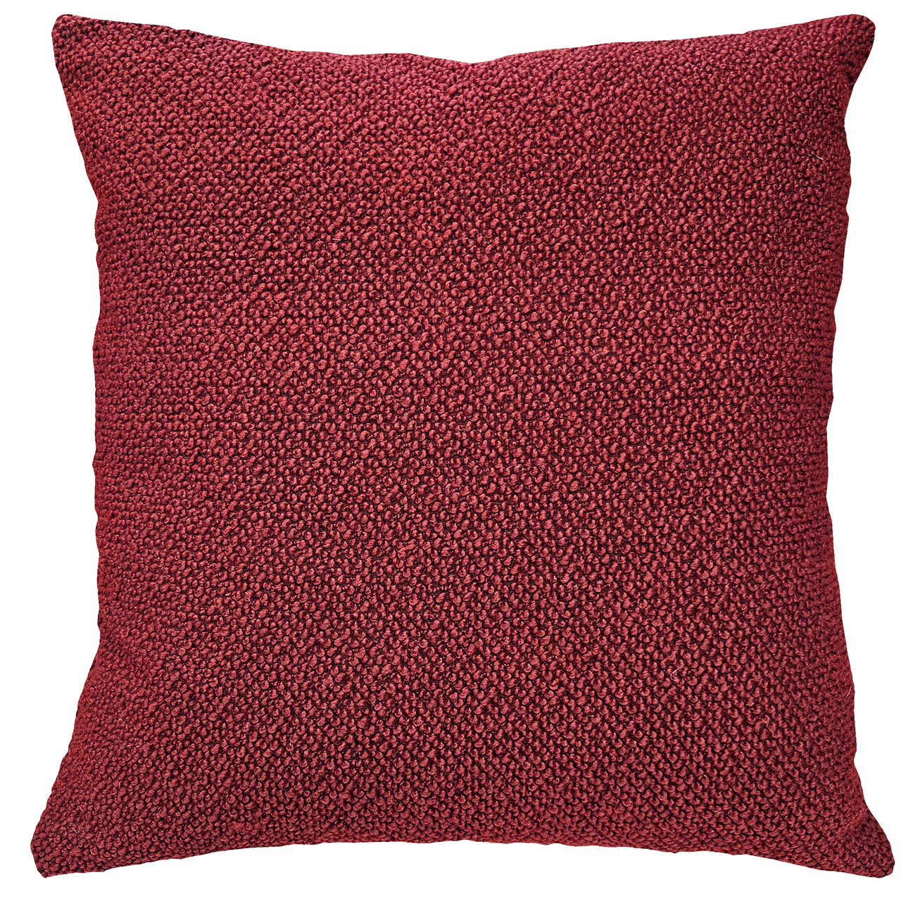 Crimson Boucle Throw Pillow 20x20 | Pillow Decor