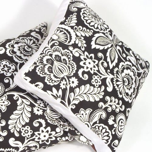 Flower Power with Box Edge Accent Pillow from Pillow Decor
