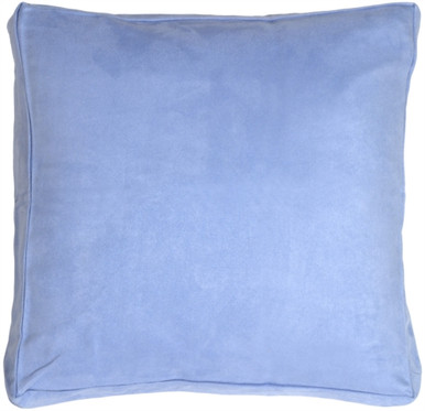 24x24 Box Edge Royal Suede Pale Blue Floor Pillow From Pillow Decor