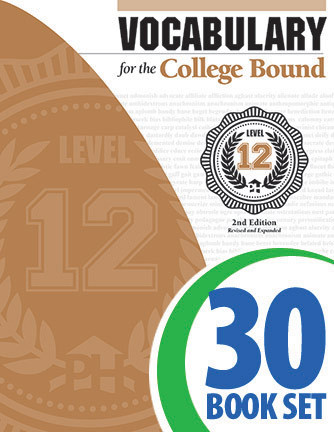 Vocabulary for the College Bound - Level 12 - 30 Books and Teacher's ...