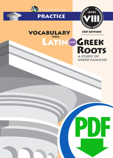 Vocabulary from Latin and Greek Roots Presentations: Practice - Level ...