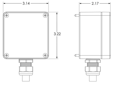 BEA 10MS09L NEMA 4 Microwave Touchless Actuator