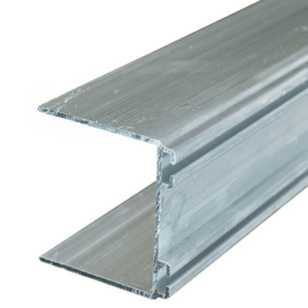 2 x 2" U-Shaped Aluminum Retainer A2040-01-W-45