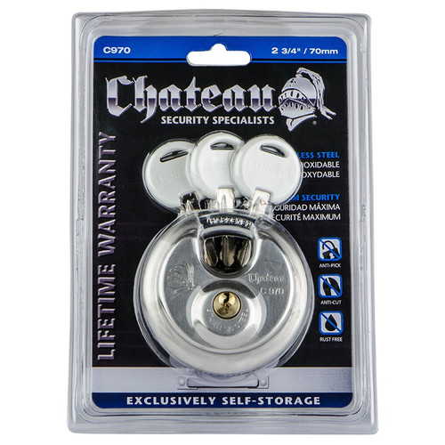 Chateau C-970 Disc Lock | Anti-Cut Storage Unit Lock