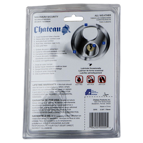 Chateau C-970 Disc Lock | Anti-Cut Storage Unit Lock