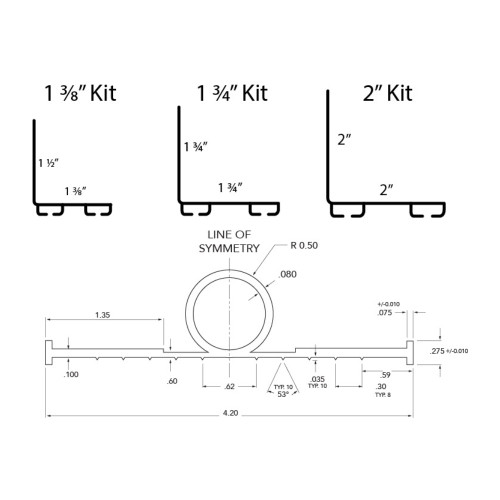 ULTRA Garage Door Bottom Seal Replacement Kit