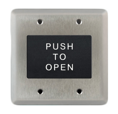 BEA 10PBS2GBLK4.5" Square Low-Profile Push Plate