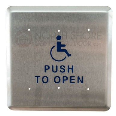 BEA 10PBS61 6" Stainless Steel ADA Push Plate
