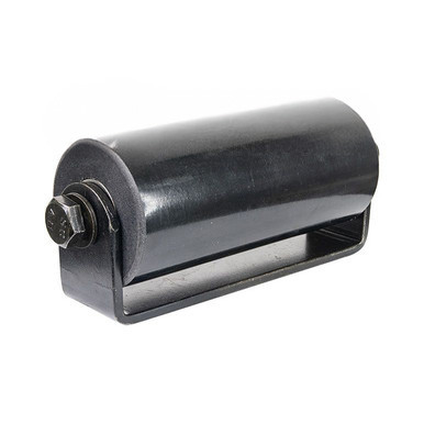 K-PGR600B 6" UHMW Guide Roller with Black Zinc Bracket