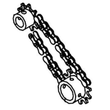 Micanan MD00128 #410 Roller Chain – 27 Pitch with Connecting Link