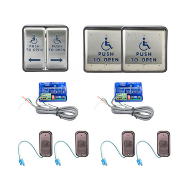 BEA Vestibule Push Plate Package for Dual Doors
