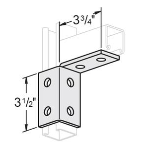 6 HOLE SINGLE CORNER WING, RIGHT HAND - ELECTRO GALVANIZED
