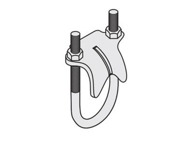 1-1/2 RIGHT ANGLE PIPE CLAMP - 316 STAINLESS STEEL