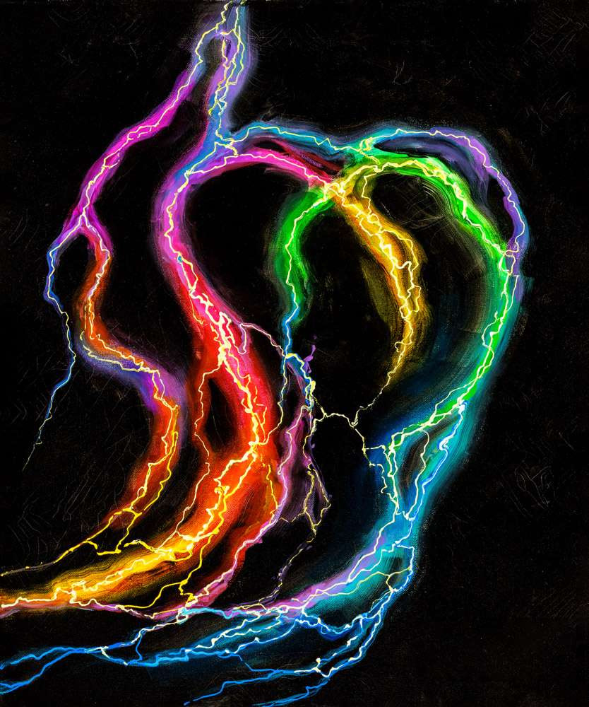 Electric Rainbow by Award Winning Artist Jim Warren