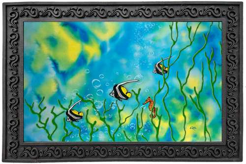 Tropical Reef Outdoor Mat - Beachy Door Mats