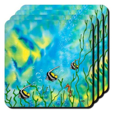 Reef Fish Coaster Set - Tropical fish coasters