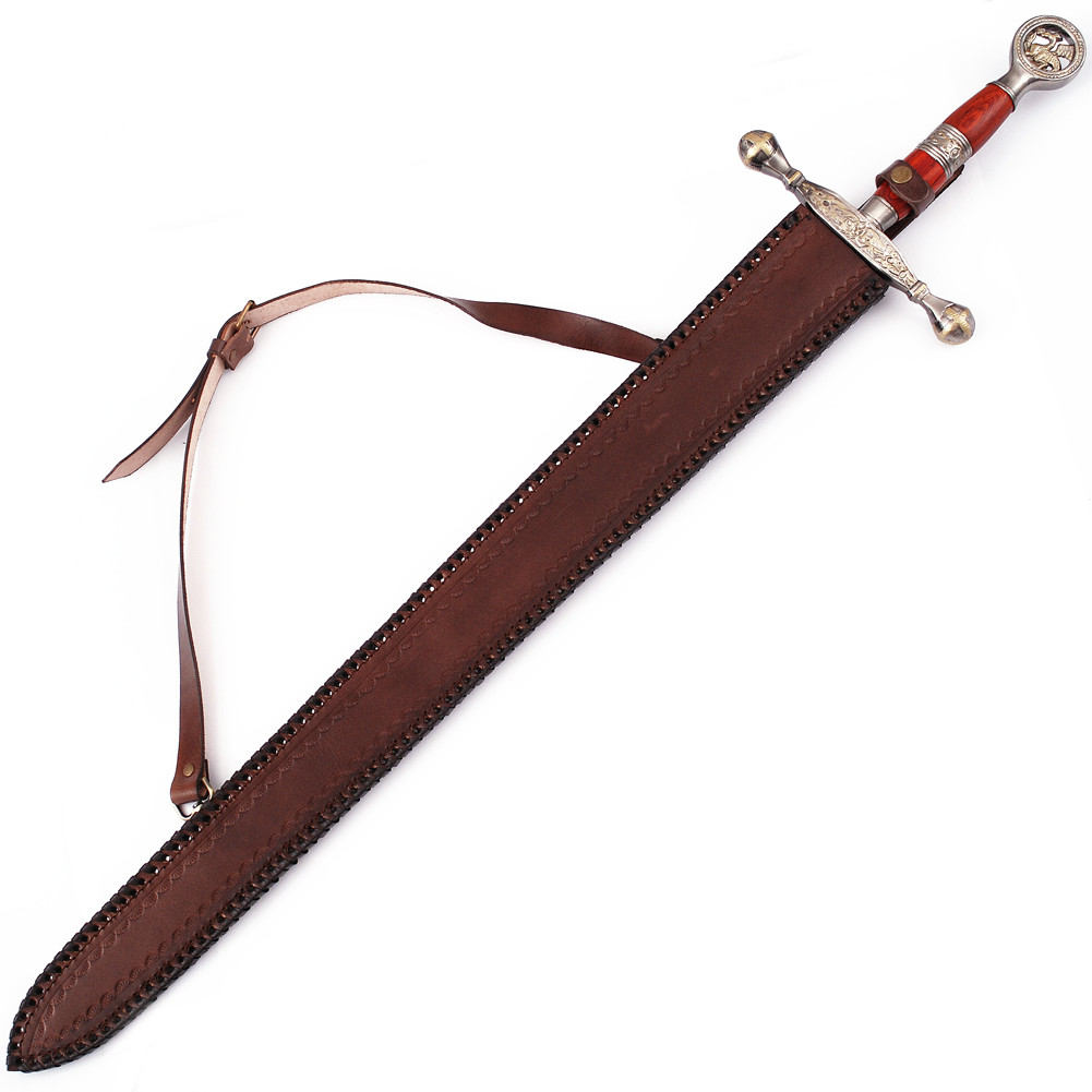 Saint George the Dragon Slayer Damascus Steel Medieval Sword - Kaswords.com