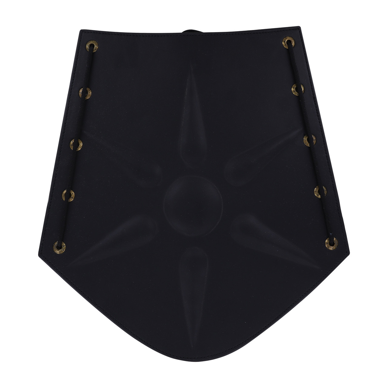 Adjustable Leather Arm Bracers with Sunburst Design – Forearm Armor for ...