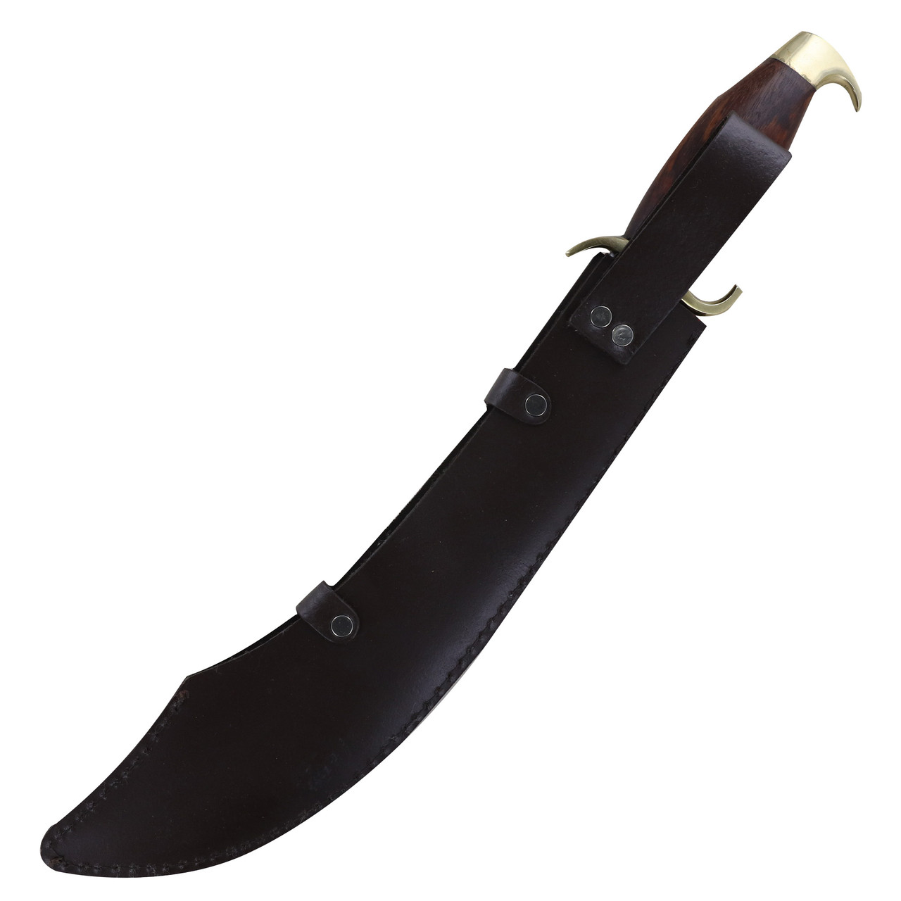 Persian Warrior Arabian Short Scimitar Sword W/ Leather Sheath ...