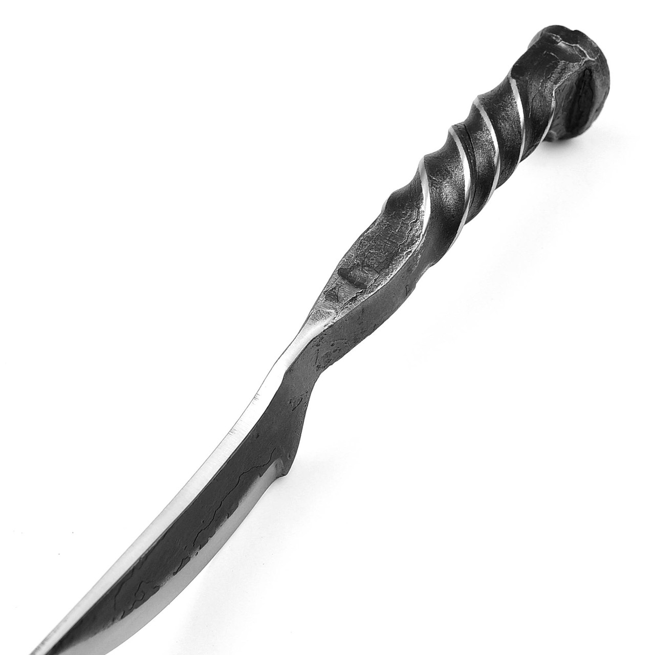 Sharp Arch High Carbon Steel Antiqued Finish Full Tang Twisted Handle ...