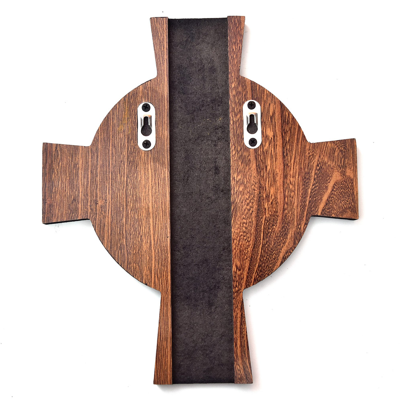 Viking-Style Wooden Sword Plaque – Carved Knot Pattern Display