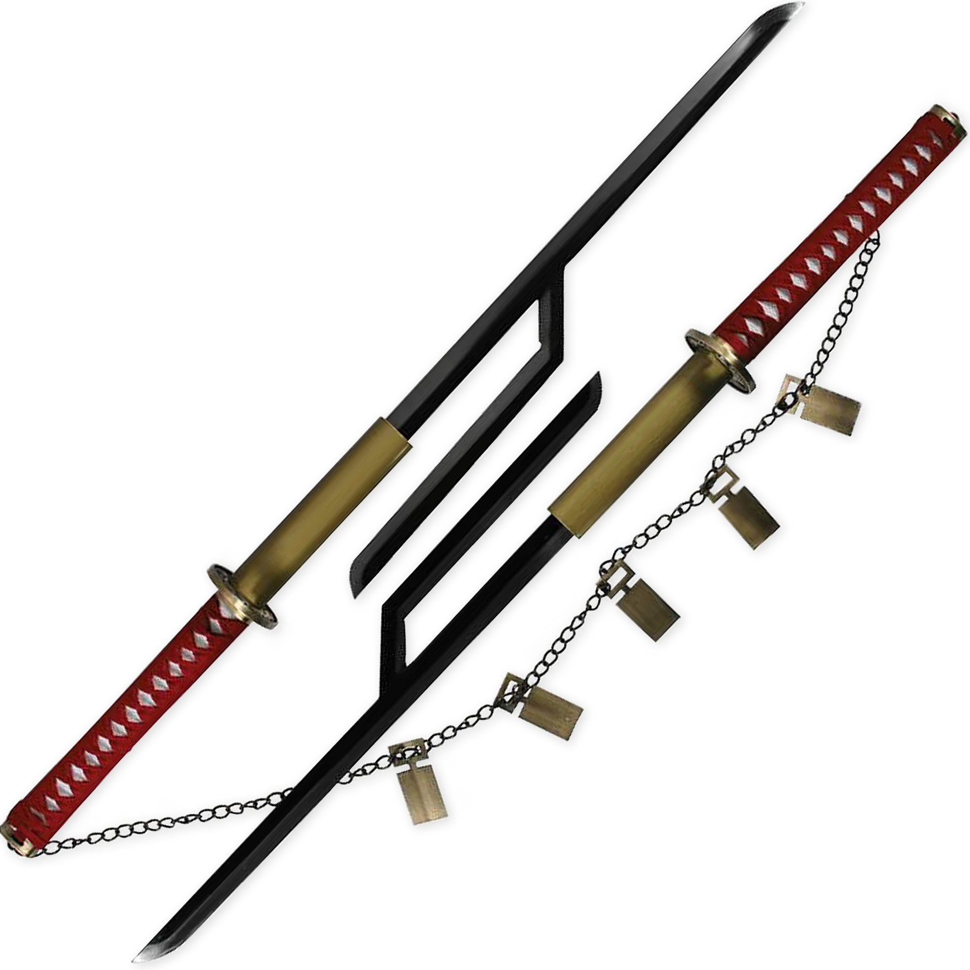 Anime Decorative Replica Captain Twin Chain Swords - Kaswords.com