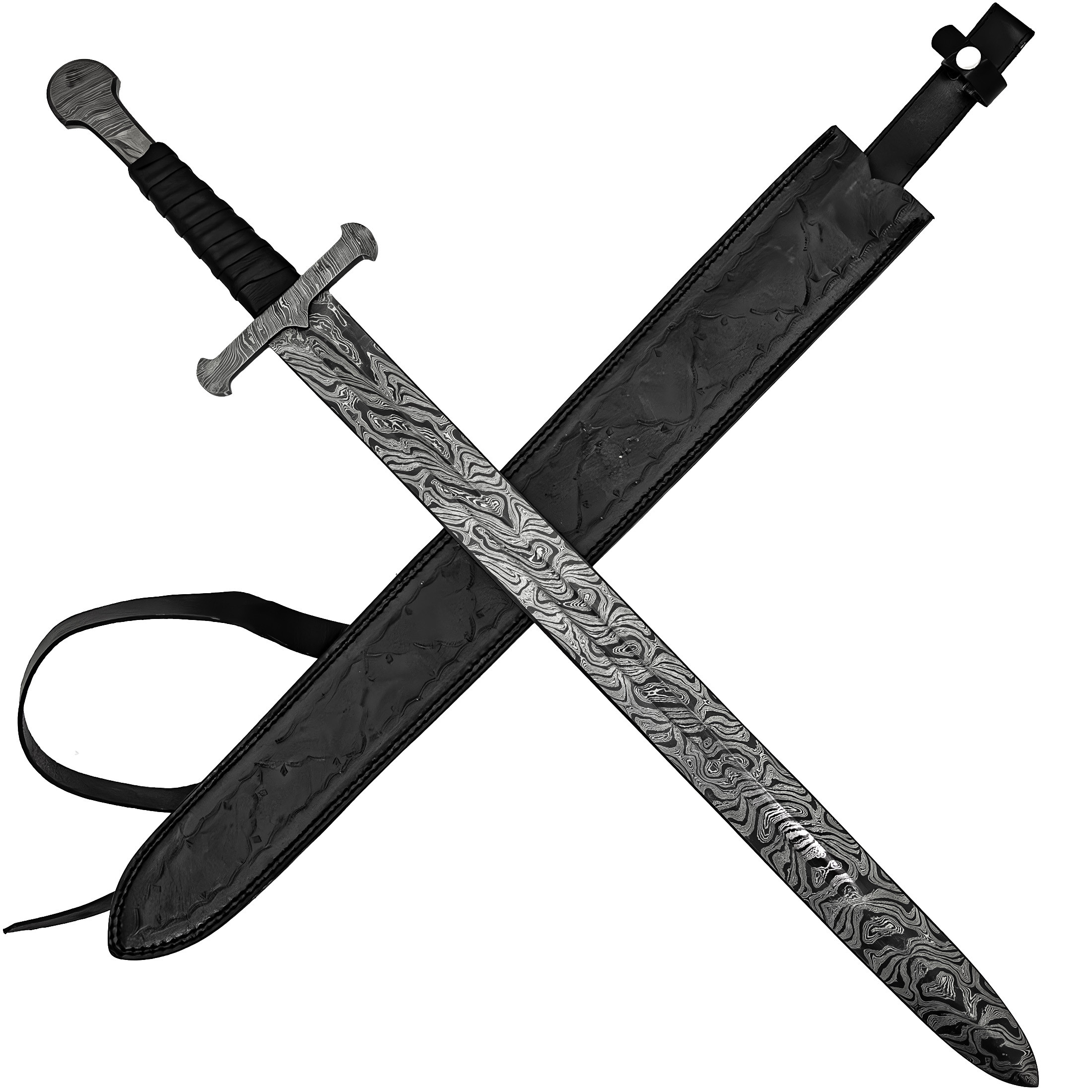 Empire Demolition Hand Forged Medieval Inspired Damascus Steel Dagger ...