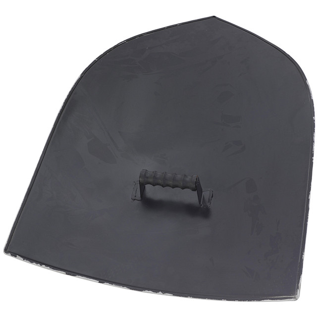 Classic European Medieval Heater Shield | Polished Steel Construction