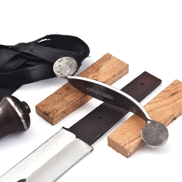 Premium High Carbon Spring Steel Sword – Double-Edged Blade, Full Tang ...