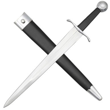 Coustille Combat Dagger with Polished EN45 Steel Blade and Nickel ...