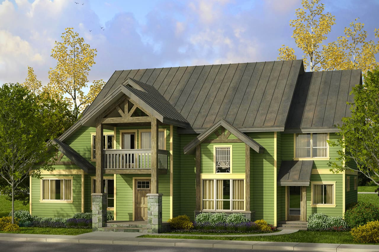 Lodge Style House Plans - 30-999 - Associated Designs