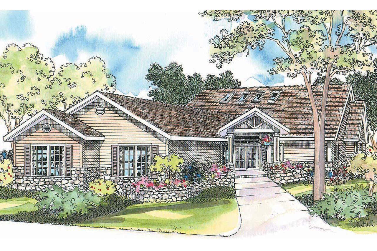 One Story Ranch House Plans with Pool, 2673 Square Feet, 3 Bedrooms, 2. ...