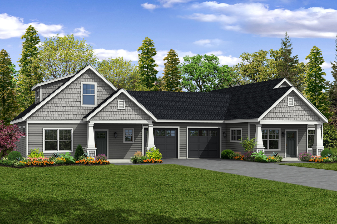 4 Unique Duplex Plans - Associated Designs