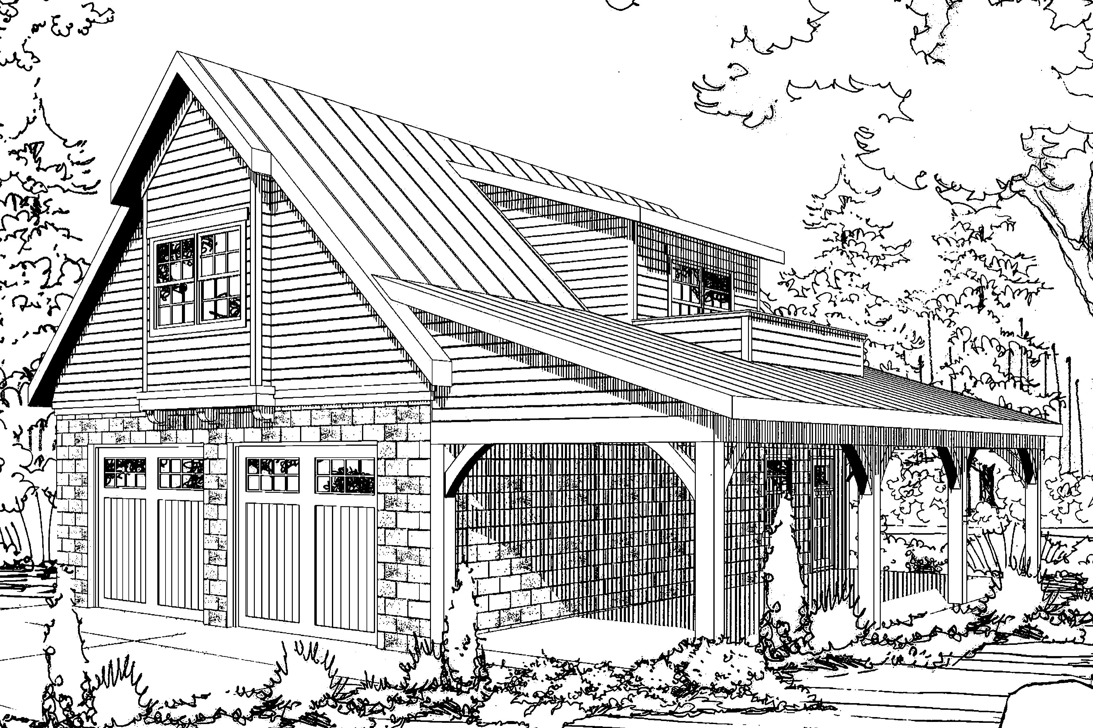 Simple Garage Apt Plans