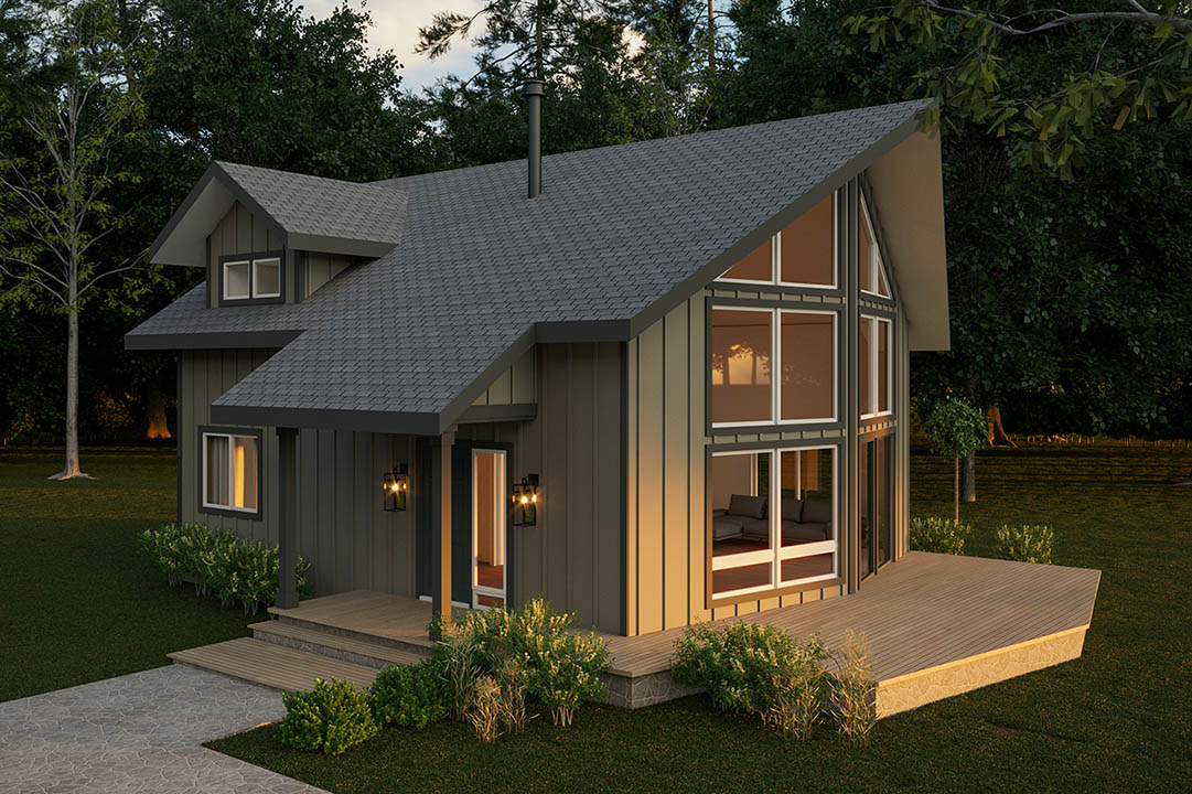 Experience Nature with the Arnett A-Frame Home Design - Associated Designs