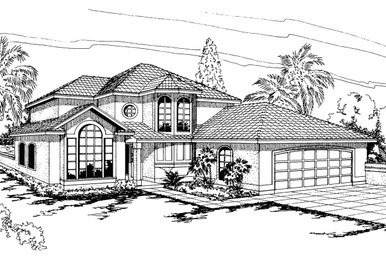 Spanish House Plans - 11-067 - Associated Designs