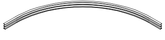 4'-8" Radius Track Curve #353 - BellaTEX, Inc.