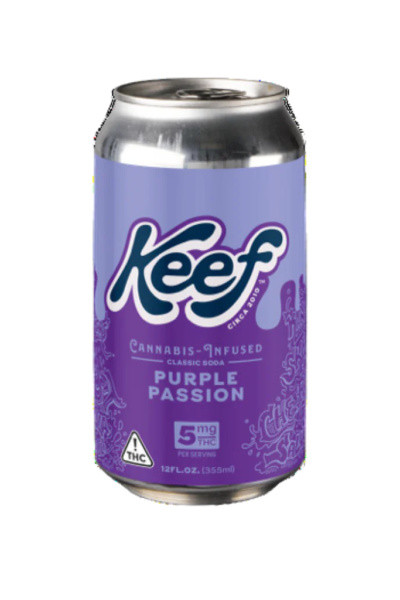 Keef Purple Passion Grape Soda 5mg THC 4pk cans - Surdyk's